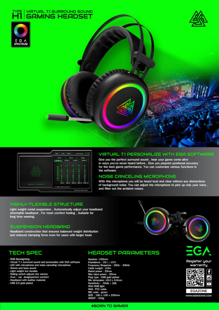 SPEC SHEET | EGA ZONE